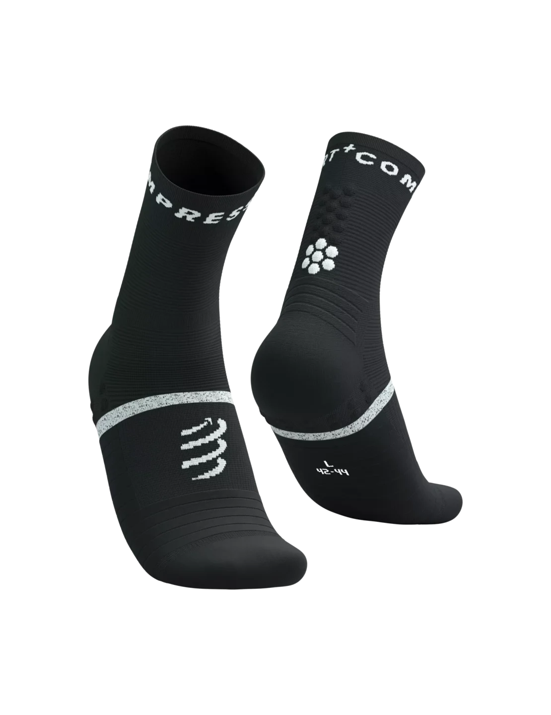 Jooksusokid Compressport V2.0 Pro Marathon must/valge | Visu Sport